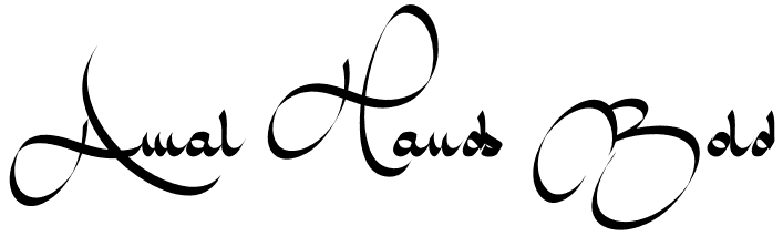 Amal Hands Bold: Free Font Download | MaisFontes