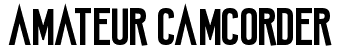 Amateur Camcorder: Free Font Download | MaisFontes
