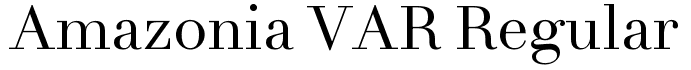 Amazonia VAR Regular Font: Free Download | MaisFontes
