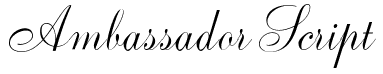 Ambassador Script Font: Free Download | MaisFontes