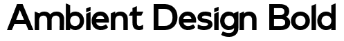 Ambient Design Bold Font: Free Download | MaisFontes