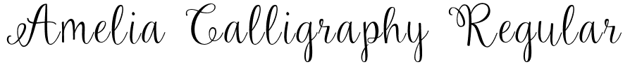 Amelia Calligraphy Regular Font: Free Download | MaisFontes