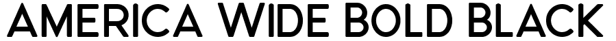 America Wide Bold Black: Free Font Download | MaisFontes
