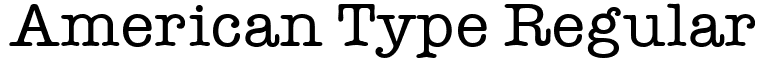 American Type Regular Font: Free Download | MaisFontes