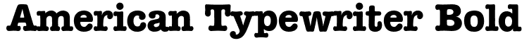 American Typewriter: Télécharger une police gratuite | MaisFontes
