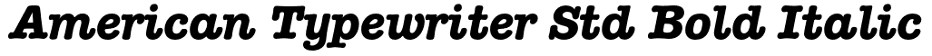 American Typewriter Std Font Family: Free Download | MaisFontes