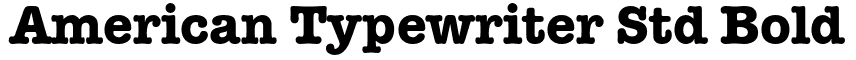 American Typewriter Std Font Family: Free Download | MaisFontes