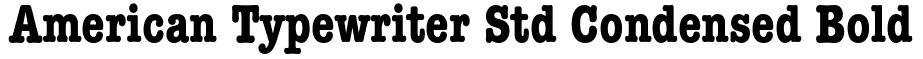 American Typewriter Std Font Family: Free Download | MaisFontes