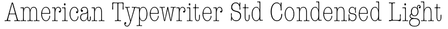 American Typewriter Std Font Family: Free Download | MaisFontes