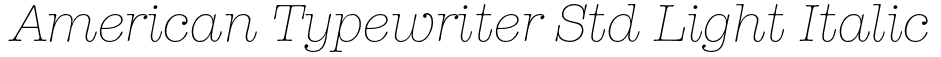 American Typewriter Std Font Family: Free Download | MaisFontes