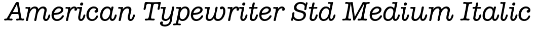American Typewriter Std Font Family: Free Download | MaisFontes