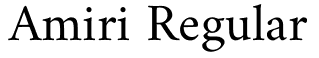Amiri Regular Font: Free Download | MaisFontes