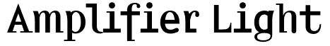 Amplifier Light: Free Font Download | MaisFontes