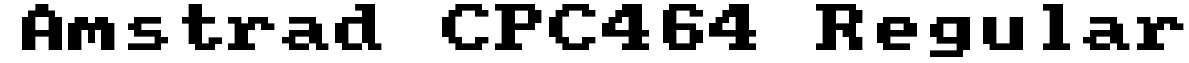 Amstrad CPC464 Regular Font: Free Download | MaisFontes