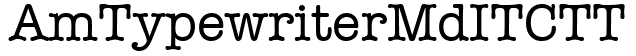 AmTypewriterMdITCTT: Free Font Download | MaisFontes