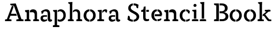 Anaphora Stencil Book: Free Font Download | MaisFontes