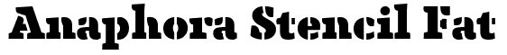 Anaphora Stencil Fat Font: Free Download | MaisFontes