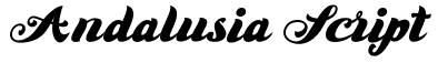 Andalusia Script: Free Font Download | MaisFontes
