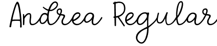 Andrea Regular: Free Font Download | MaisFontes