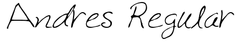 Andres Regular: Free Font Download | MaisFontes
