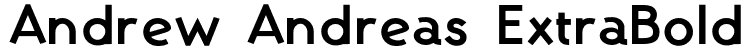 Andrew Andreas ExtraBold Font: Free Download | MaisFontes