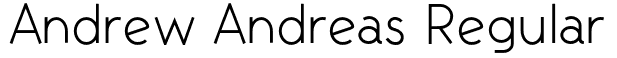 Andrew Andreas Regular Font: Free Download | MaisFontes