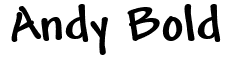 Andy Bold Font: Free Download | MaisFontes