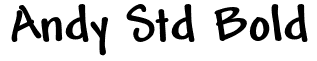 Andy Std Bold: Free Font Download | MaisFontes