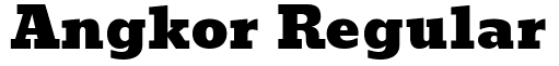 Angkor Regular Font: Free Download | MaisFontes
