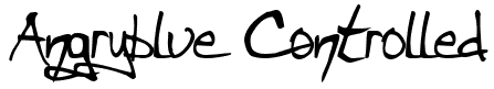 Angryblue Controlled: Free Font Download | MaisFontes