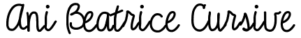 Ani Beatrice Cursive Font: Free Download | MaisFontes