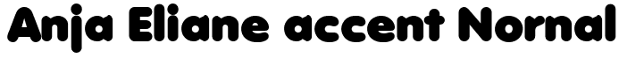 Anja Eliane accent Nornal Font: Free Download | MaisFontes