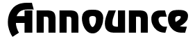 Announce Font: Free Download | MaisFontes