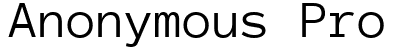 Anonymous Pro Regular: Free Font Download | MaisFontes
