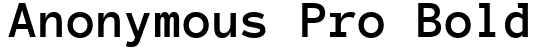 Anonymous Pro Regular: Free Font Download | MaisFontes