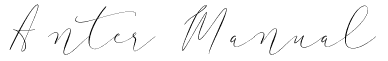 Anter Manual Font: Free Download | MaisFontes