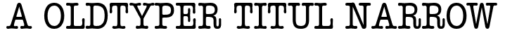 A OldTyper Titul Narrow Outline Font: Free Download | MaisFontes
