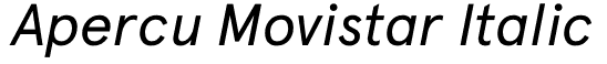 Apercu Movistar Font: Free Download | MaisFontes