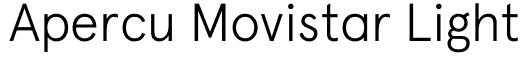 Apercu Movistar Light Font: Free Download | MaisFontes