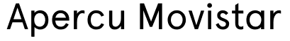 Apercu Movistar Font: Free Download | MaisFontes