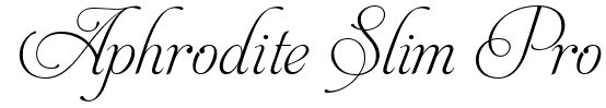 Aphrodite Slim Pro: Download Free Font | MaisFontes
