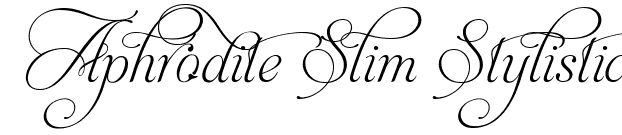 Aphrodite Slim Stylistic Font: Free Download | MaisFontes