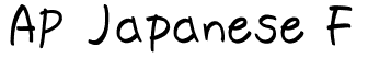 AP Japanese F: Free Font Download | MaisFontes