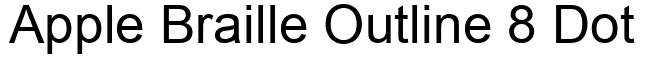 Apple Braille Outline 8 Dot Font: Free Download | MaisFontes