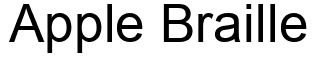 Apple Braille Font Family: Free Download | MaisFontes