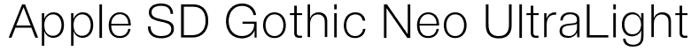 Download Apple SD Gothic Fonts | MaisFontes