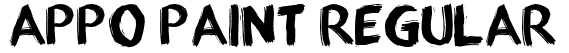 Appo paint Regular: Baixar Fonte Grátis | MaisFontes