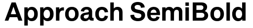 Approach SemiBold Font: Free Download | MaisFontes