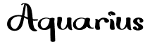 Aquarius: Free Font Download | MaisFontes