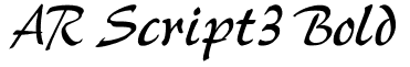 AR Script3 Bold: Free Font Download | MaisFontes